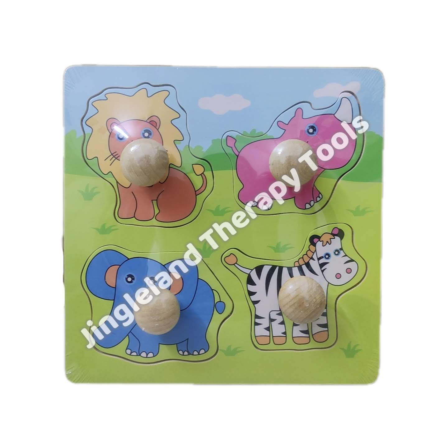 Big Knob Wooden Puzzle : Animal - Jingleland