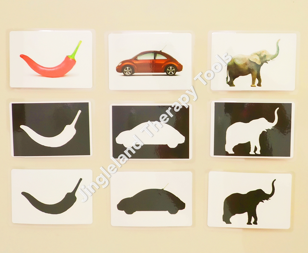 Cards : Matching - Black & White Shadow (33pcs) - Jingleland