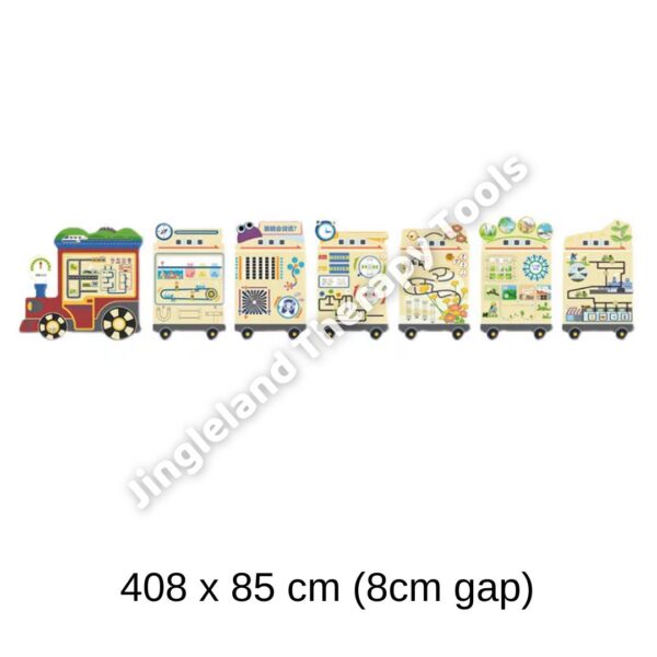 Wall Manipulative Combo 6pcs Board (Train) - Jingleland