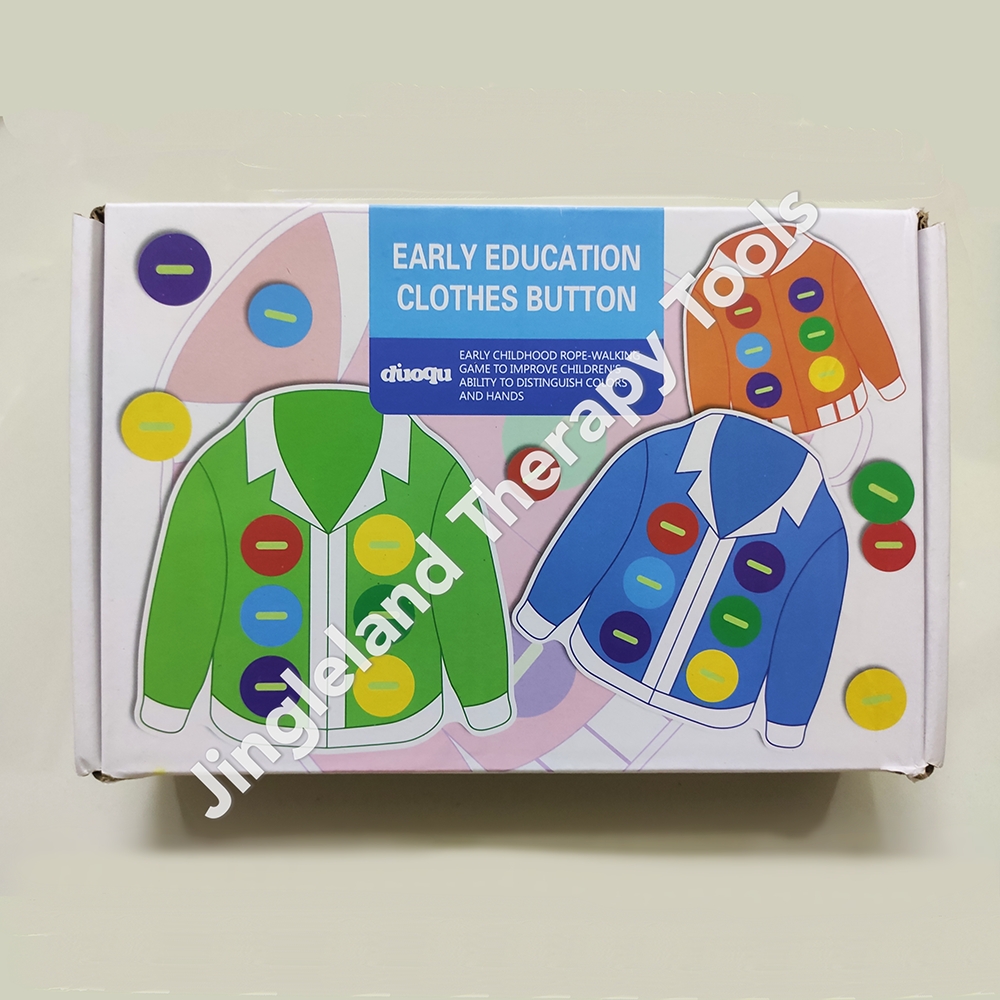 Early Education Clothes Button (4 Clothes + 30 Picture Cards) - Jingleland