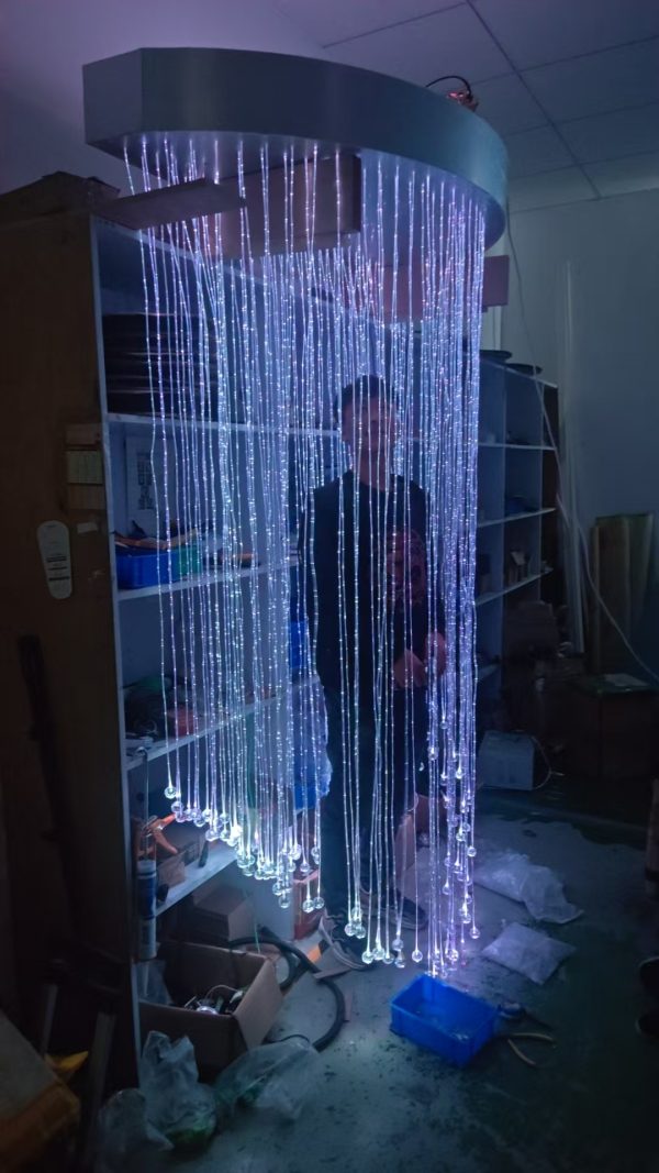 Fluorescent Fiber Optic Arc Curtain (660 x 1500 x 2000 LxWxH mm ...